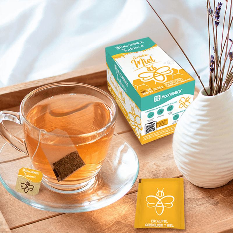 McCormick Balance Gordolobo and Honey Tea 20 Sachets – El Sabor Market