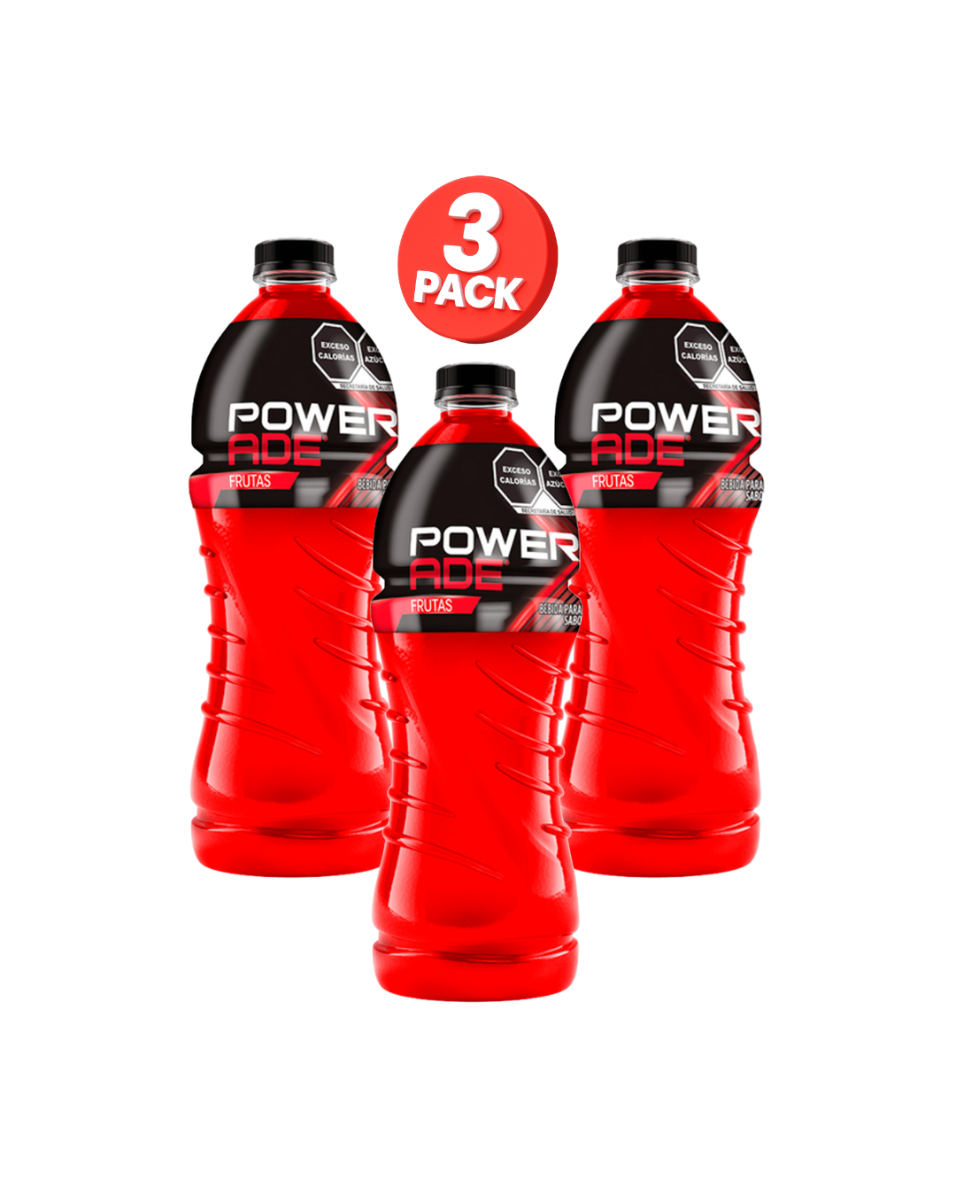 3 Pack Powerade Isotonic Drink Fruit Punch Flavor 34 oz – El Sabor Market