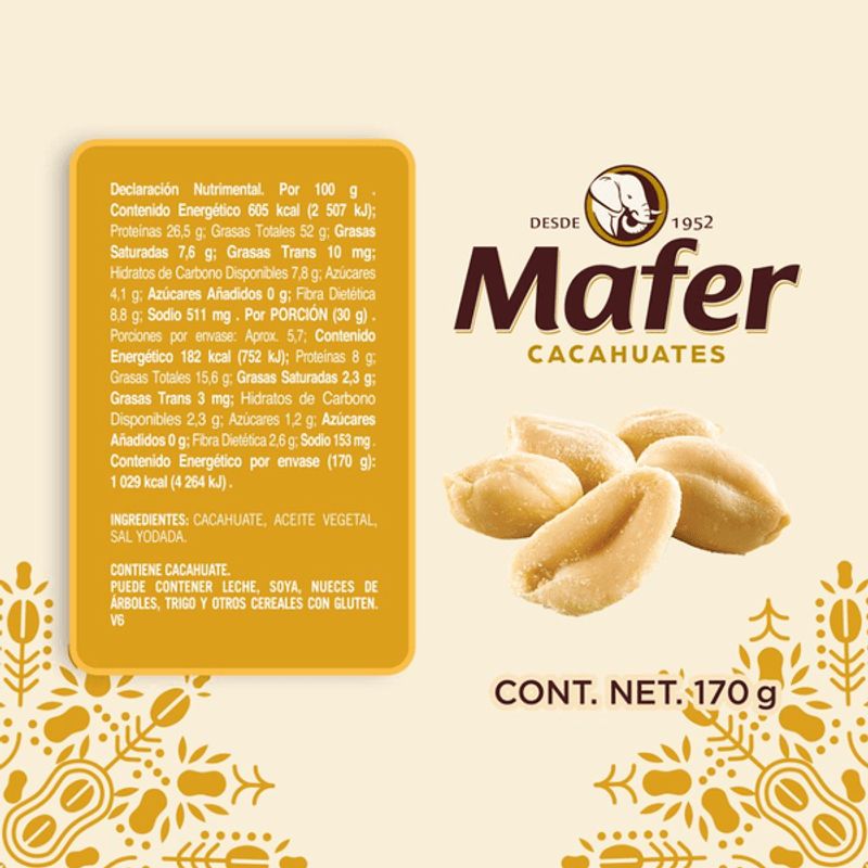 Sabritas Mafer Salted Peanuts 6 oz – El Sabor Market