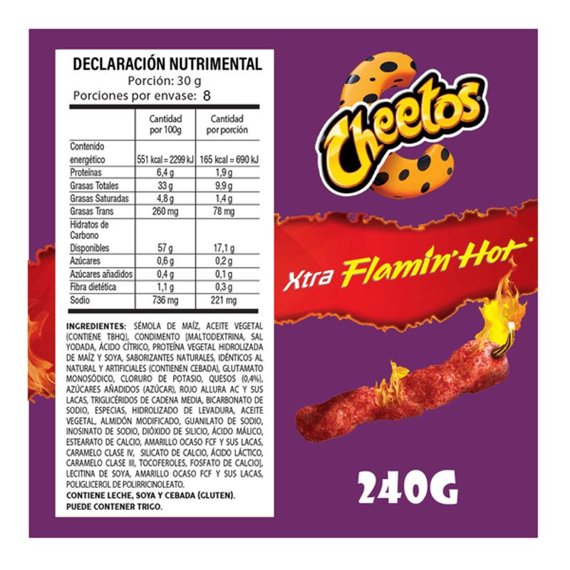 Cheetos Xtra Flamin Hot Cheese Snack 8 oz – El Sabor Market